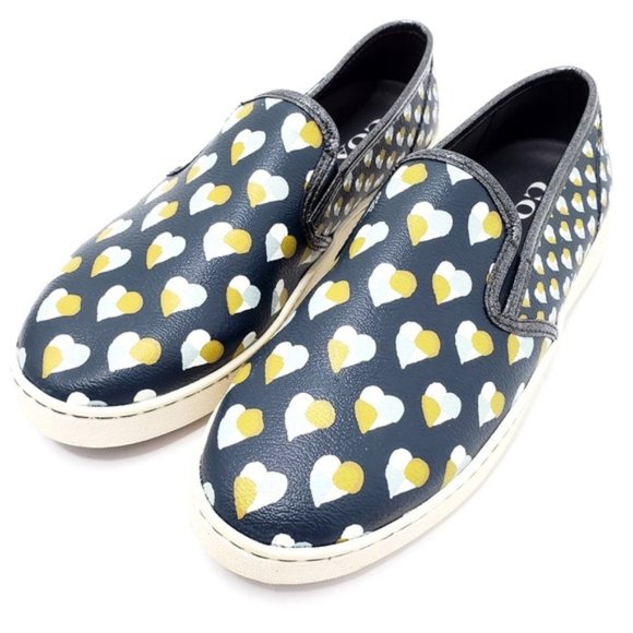 Coach | Shoes | Coach C17 Slip On Signature Sneaker Midnight Navy ...